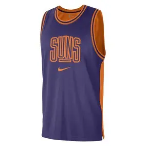 Nike Orange Phoenix Suns Courtside Versus Force Split Dna Performance Mesh Tank Top
