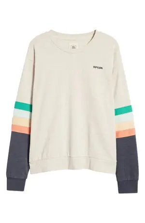 Rip Curl Surfbreak Stripe Cotton Sweatshirt