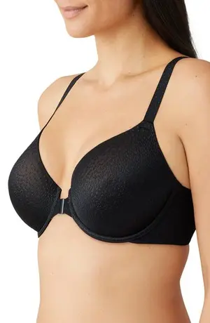 Wacoal Back Appeal™ Underwire Front Close T-shirt Racerback Bra - Black