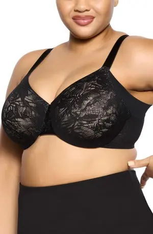 Felina Jessamine Underwire Minimizer Bra - Black