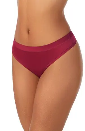 Dkny Litewear Active Comfort Thong Garnet