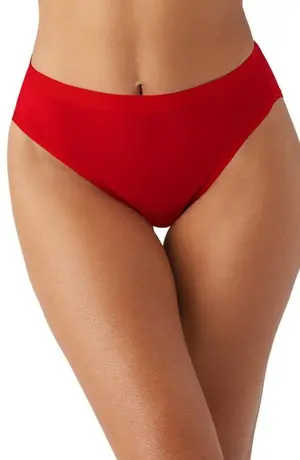Wacoal Understated Cotton Blend High Leg Briefs Barbados Cherry