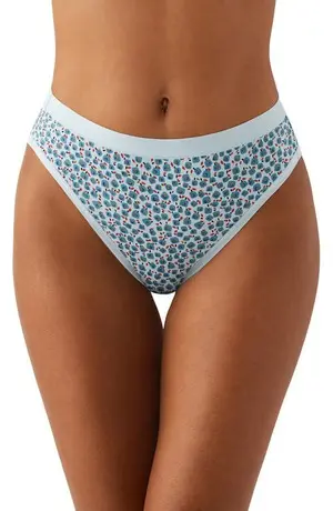 Wacoal Understated Cotton Blend High Leg Briefs Geo Dot