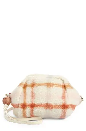 Loro Piana Puffy Needle Punch Cashmere & Silk Clutch