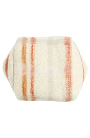 Loro Piana Puffy Needle Punch Cashmere & Silk Clutch