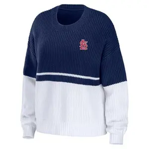 WEAR BY ERIN ANDREWS St. Louis Cardinals Color Block Pullover Sweatshirt