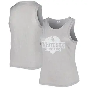 SOFT AS A GRAPE Chicago White Sox High Neck Tri-blend Tank Top