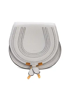 Chloé Marcie Small Saddle Bag Light Cloud