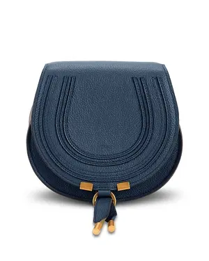Chloé Marcie Small Saddle Bag Tapestry Blue