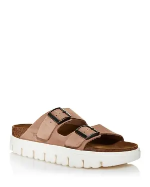 BIRKENSTOCK Arizona Chunky Buckled Slides - Beige