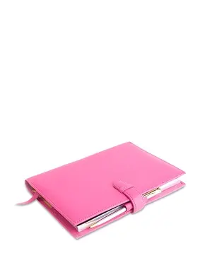 ROYCE NEW YORK Executive Leather Daily Planner Bright Pink
