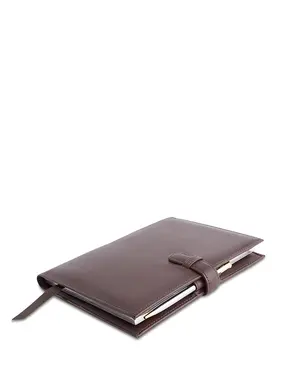 ROYCE NEW YORK Executive Leather Daily Planner Burgundy