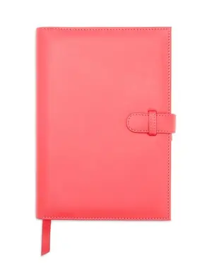 ROYCE NEW YORK Executive Leather Daily Planner Magenta
