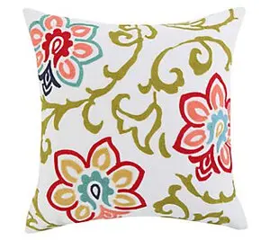 LEVTEX HOME Clementine Embroidered Floral Decor Tive Pillow - One-color