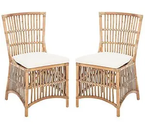 SAFAVIEH Erika Rattan Accent Chairs - One-color