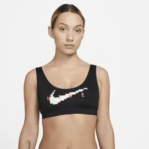 Nike Scoop-neck Bikini Swim Top - Black
