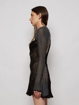 roberta einer mermaid knit dress Roberta Einer Knit mermaid gown Size small Fits
