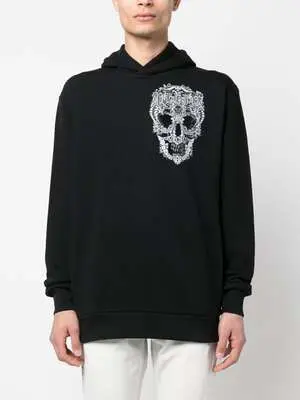 Philipp Plein Baroque Skull Cotton Hoodie