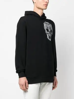 Philipp Plein Baroque Skull Cotton Hoodie
