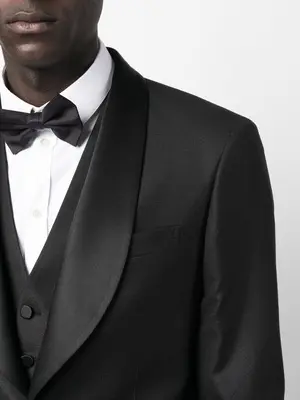 Tagliatore Single-breasted Three-piece Suit - Black