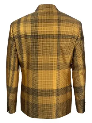Moschino Plaid-check Double-breasted Blazer