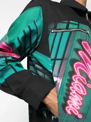 Palm Angels Miami-print Cotton Jacket