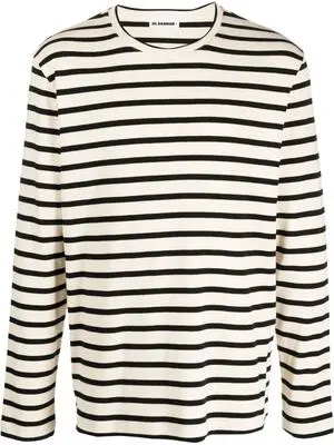 JIL SANDER Long-sleeve Striped Sweatshirt