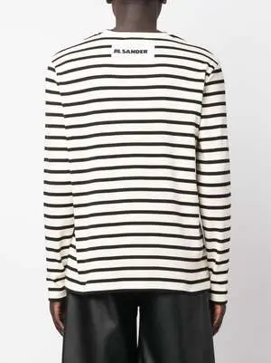 JIL SANDER Long-sleeve Striped Sweatshirt