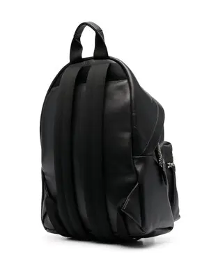 Palm Angels Logo-print Leather Backpack