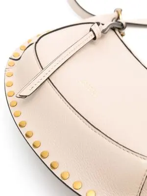 Isabel Marant Étoile Oskan Moon Leather Shoulder Bag - Neutrals