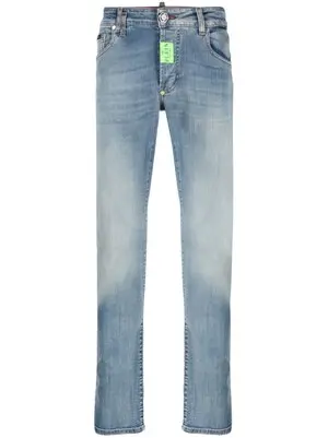 Philipp Plein Hexagon Straight Leg Jeans