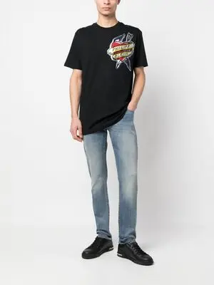 Philipp Plein Hexagon Straight Leg Jeans