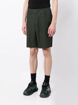 Kolor Pleated Wide-leg Tailored Shorts