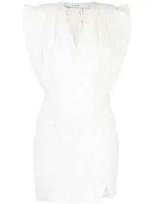 IRO PARIS Wrap-design Knit Mini Dress