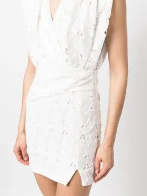 IRO PARIS Wrap-design Knit Mini Dress