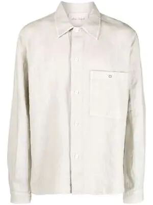 Nick Fouquet Decorative-stitching Linen Shirt