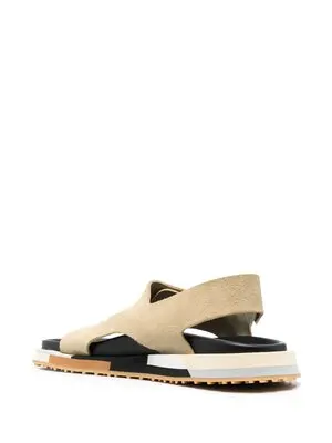 GHOUD VENICE Suede Touch-strap Sandals