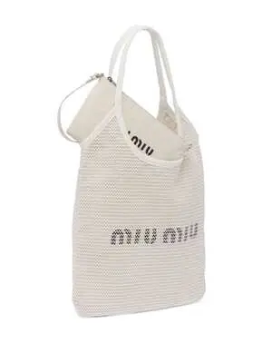 Miu Miu Layered Mesh Tote Bag