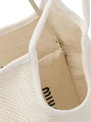 Miu Miu Layered Mesh Tote Bag
