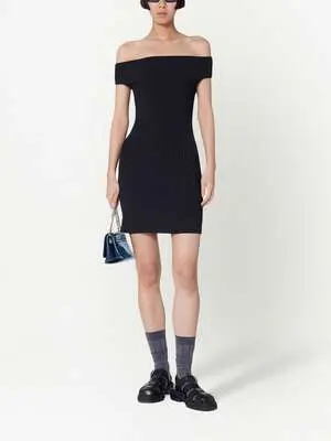Ami Off-shoulder Mini Dress