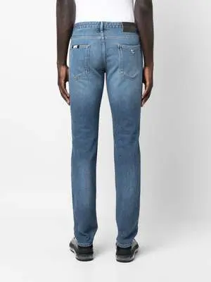 Emporio Armani Slim-fit Faded Jeans