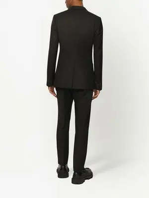 Dolce & Gabbana Portofino Single-breasted Wool-silk Blazer - Black