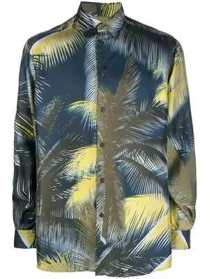 FERRARI Graphic-print Silk Shirt