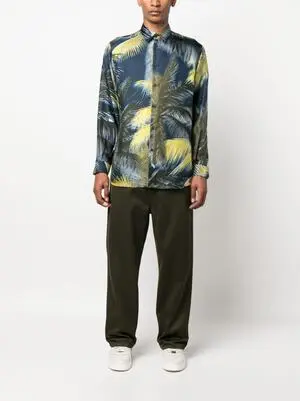 FERRARI Graphic-print Silk Shirt