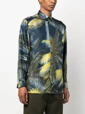 FERRARI Graphic-print Silk Shirt