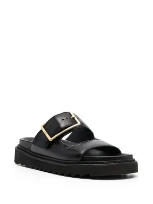 Zadig&Voltaire Cecilia Alpha Leather Sandals - Black