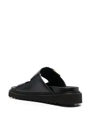 Zadig&Voltaire Cecilia Alpha Leather Sandals - Black