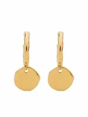 Monica Vinader Mini Siren Muse Huggie Drop Earrings - Gold