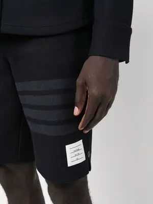 Thom Browne 4-bar Striped Shorts - Blue