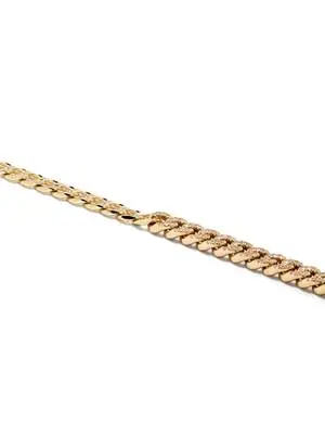 Ef Collection 14kt Yellow Diamond Curb Chain Bracelet